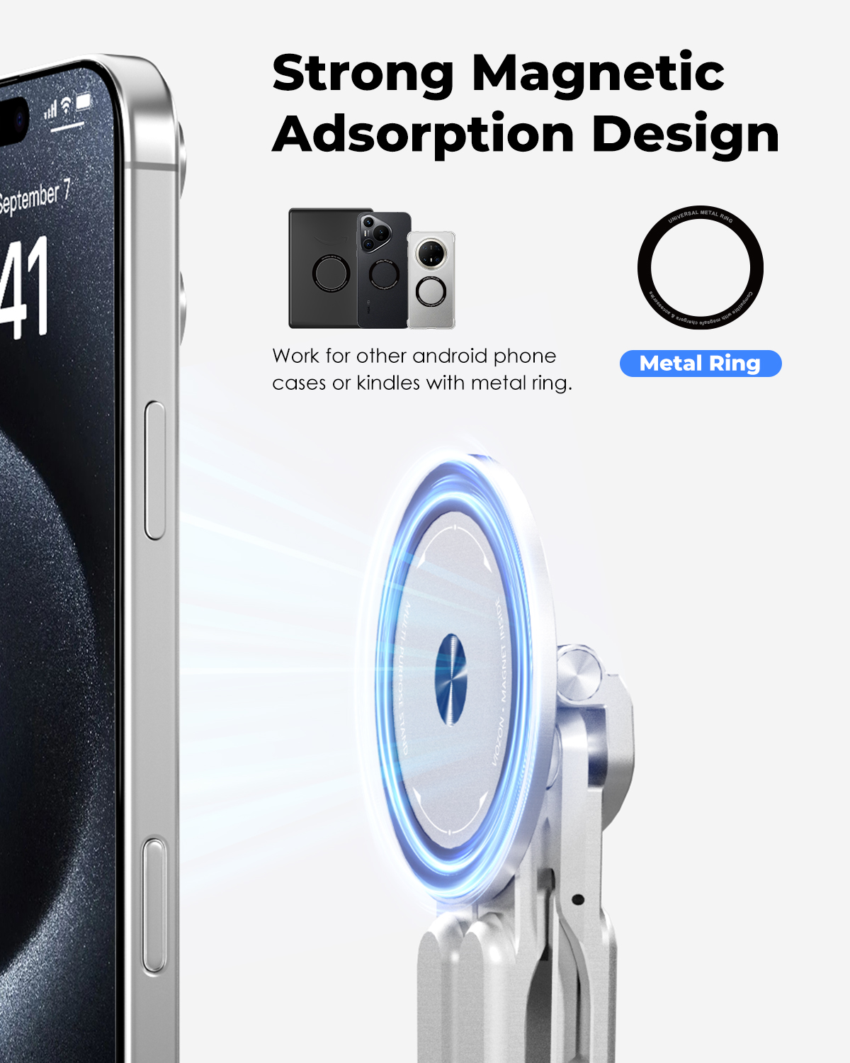 E05S Viozon Portable Laptop Stand for Desk, Foldable Adjustable ...